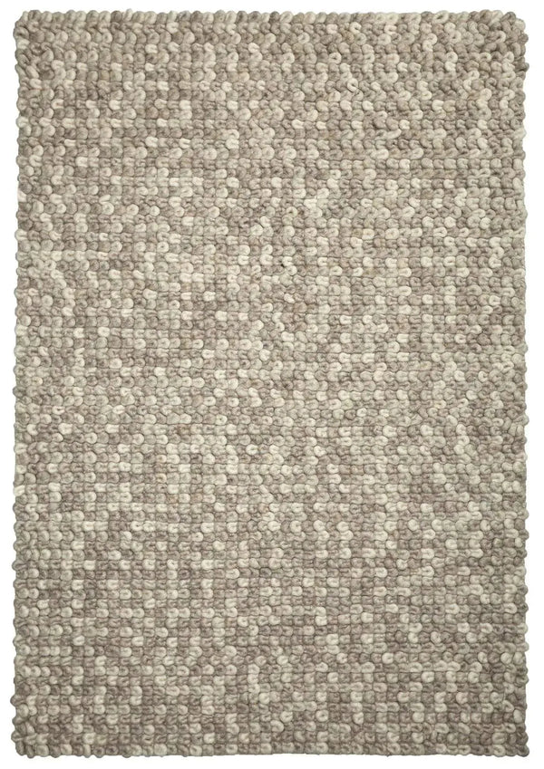 Sleeping Loops Latte Modern Wool Rug